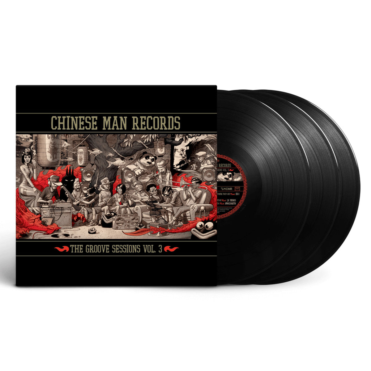 Chinese Man "The Groove Sessions Vol 3" Vinyl 3LP – X-Ray Production